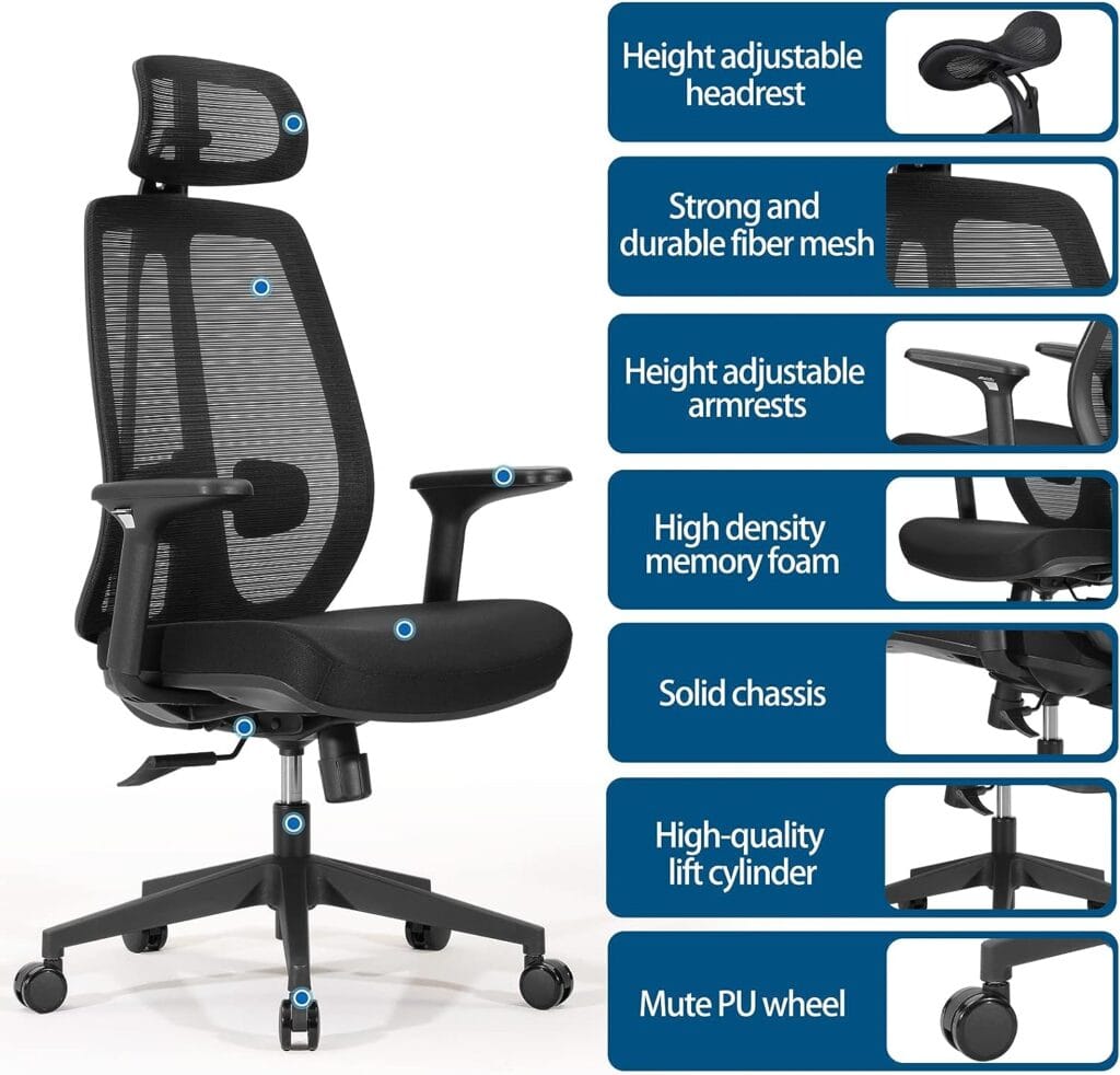 Discover Comfort And Elegance With The Bessel High Back Chair - AmpleChairs